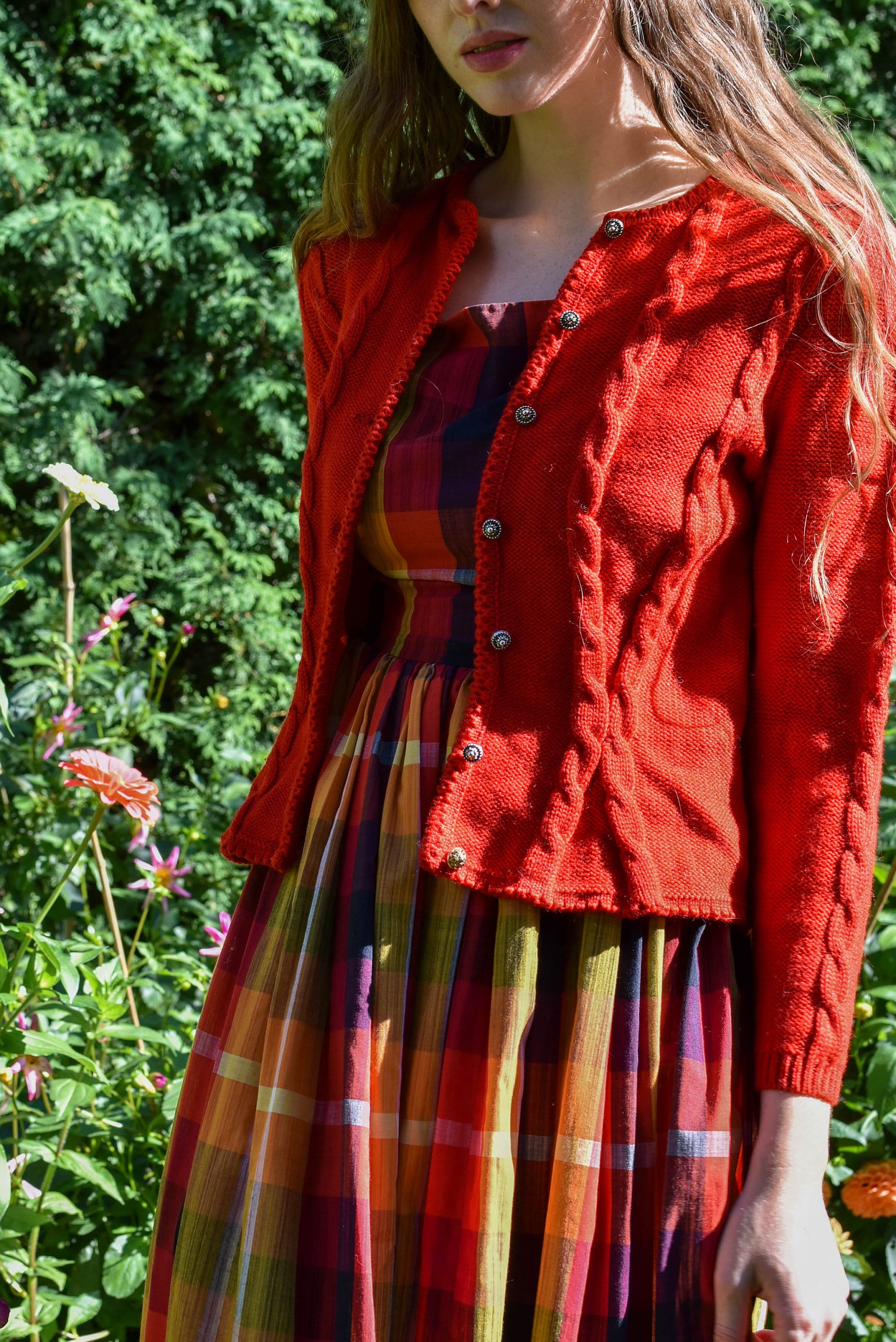 Vintage Austrian Cardigan, Dirndl Cardigan, Trachten Pure Wool Cardigan ...