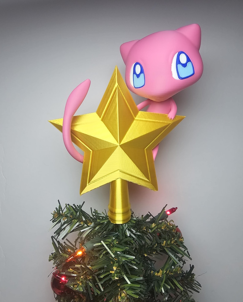Mew Star Christmas Tree Topper - Etsy
