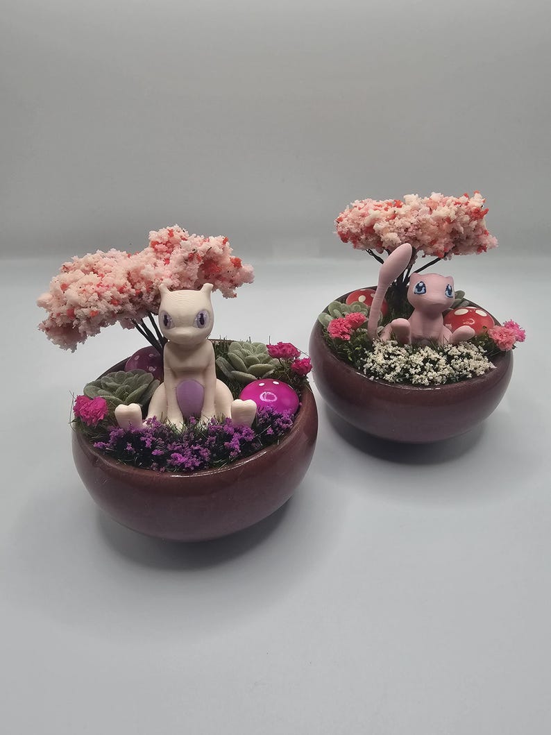 Mini Monsters Mini Mew/ Mewtwo Terrarium - Etsy