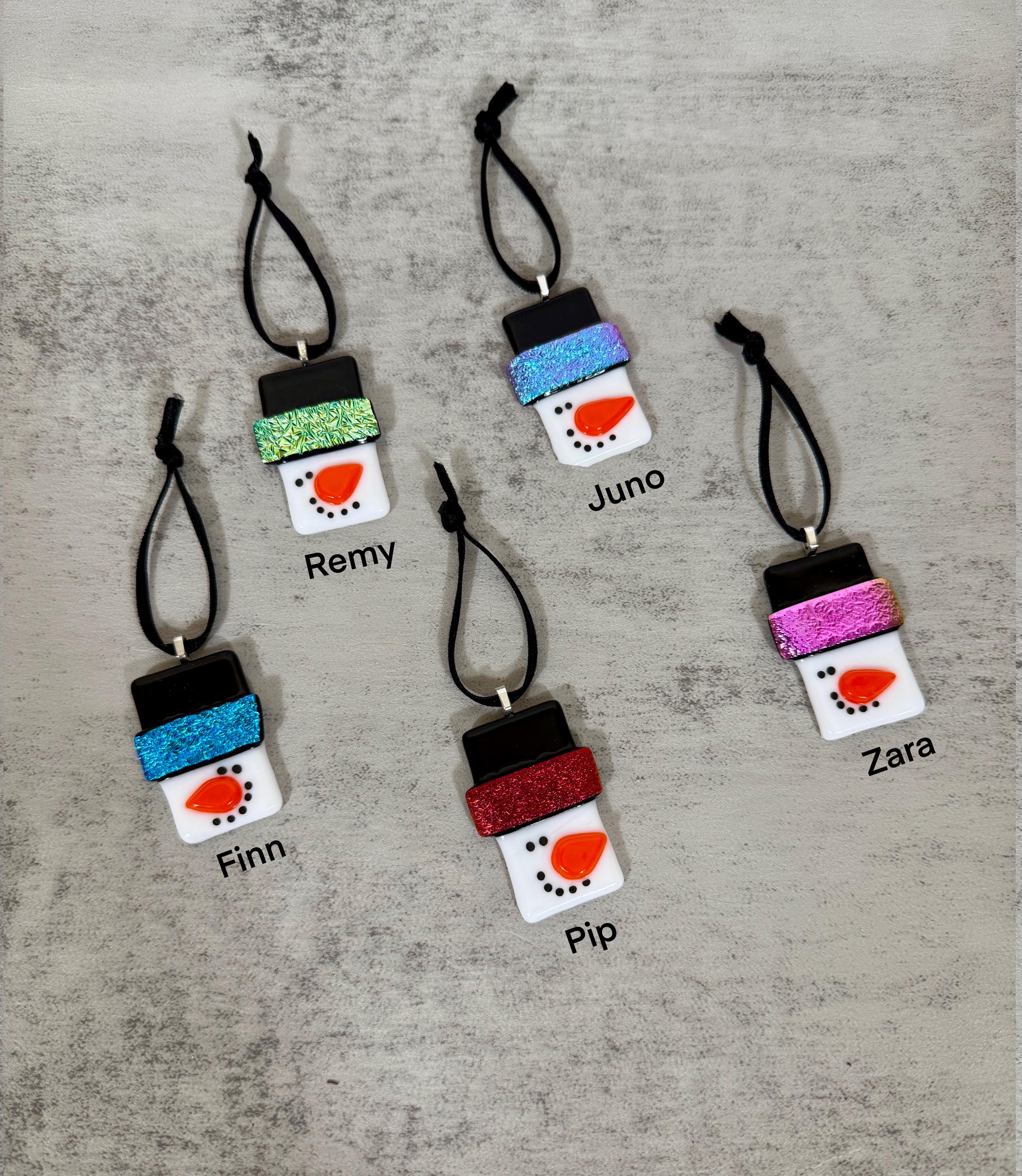 Glass Snowman Head Ornaments - Etsy