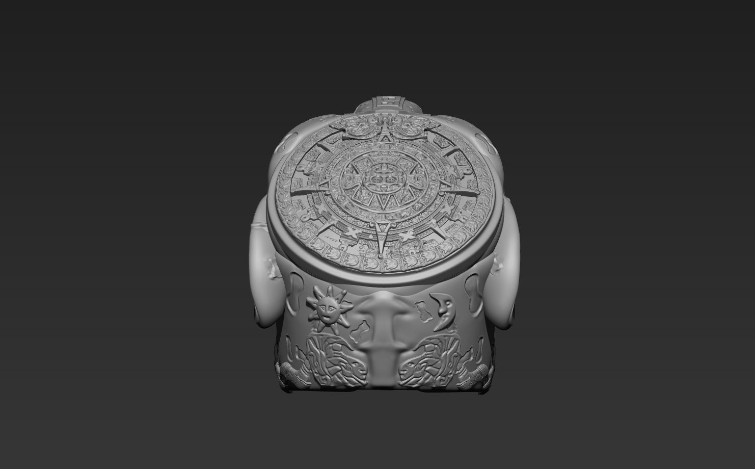 Ceremonial Mayan/aztec Panther Skull Warrior Helmet/mask - Digital File ...