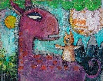 Whimsical kids art | Etsy