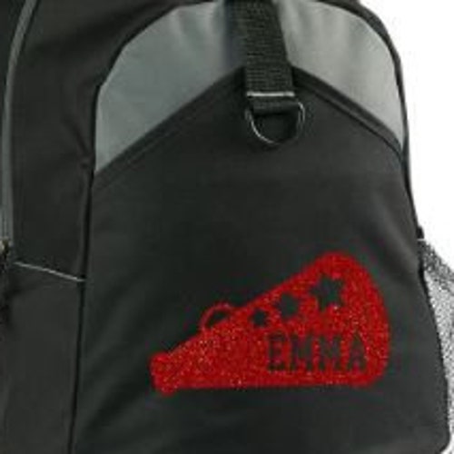 Personalized Embroidered GLITTER Backpack Cheer Bag Sports - Etsy