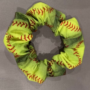 Softball Scrunchie - Etsy