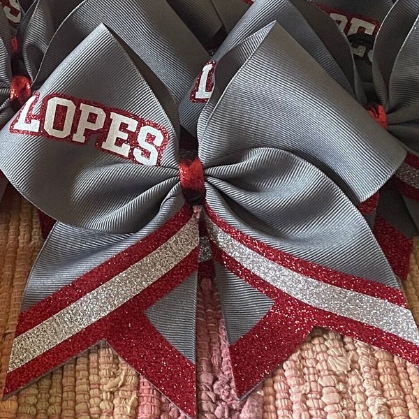 Maroon Cheer Bows - Etsy