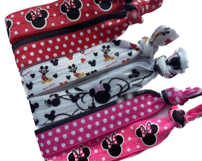 Disney Hair Ties Minnie Mouse Party Favors Disney Elastic Hair Ties ...