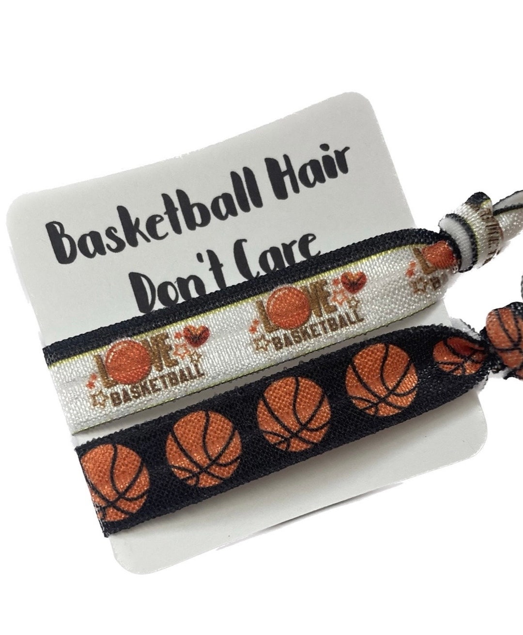 Basketball Hair Tie Set: Sports Team Accessory - Etsy