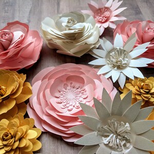 XL Paper Flower || Life Size Colorful Paper Flowers, Cardstock Flowers ...