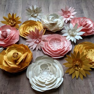 XL Paper Flower || Life Size Colorful Paper Flowers, Cardstock Flowers ...