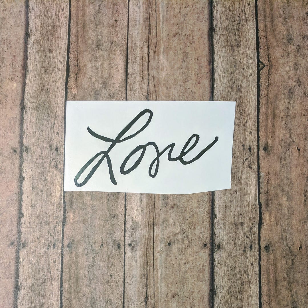 Custom Handwriting Decal || Loved Ones Handwriting Art, Handwritten ...