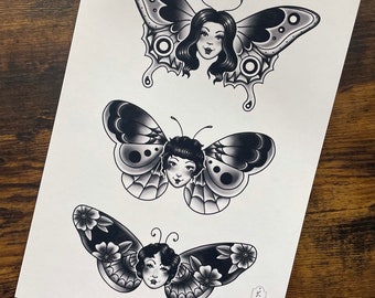 Traditional Tattoo Flash - Etsy