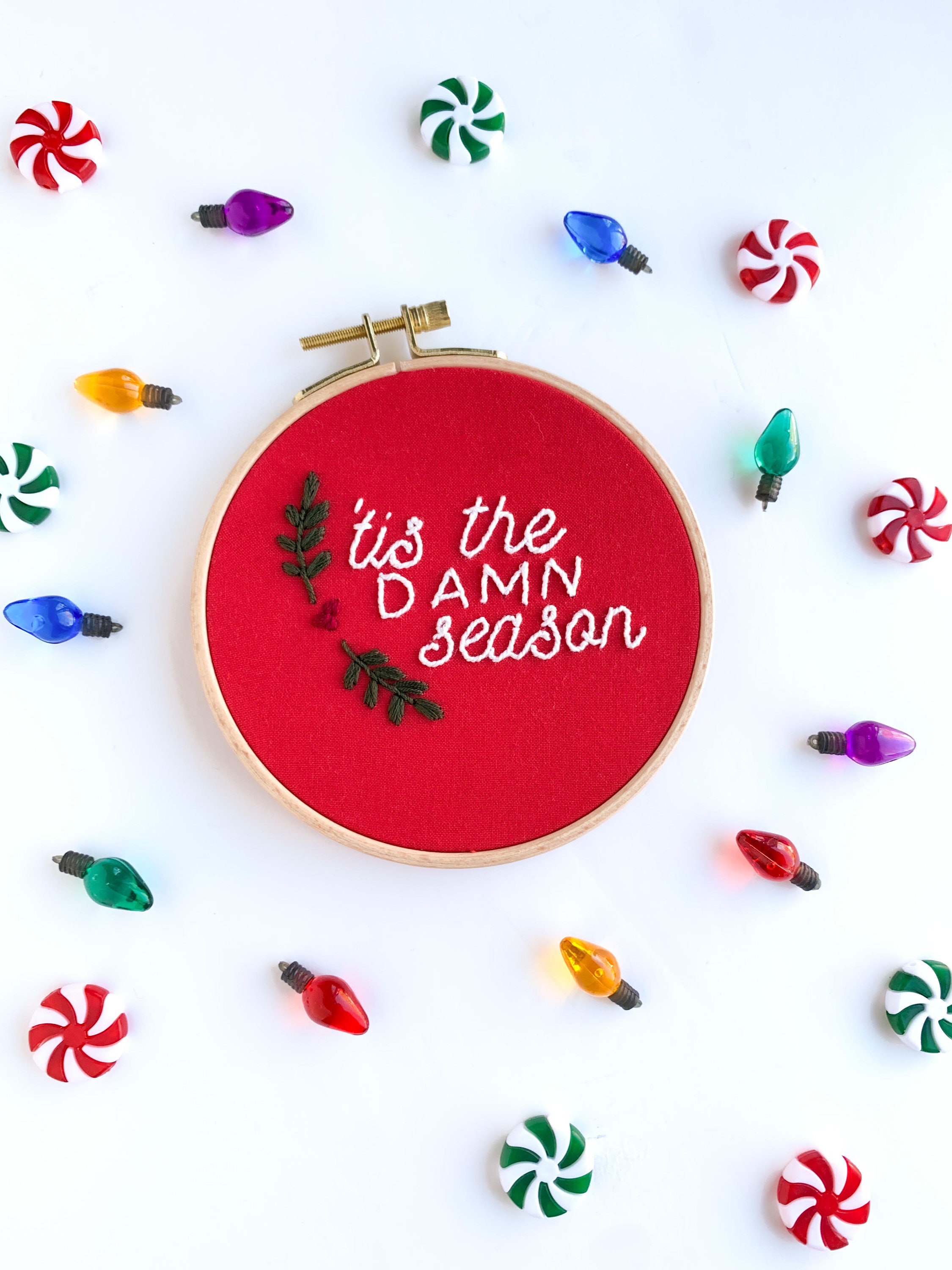 Tis the Damn Season Swiftie PDF Pattern for Hand Embroidery, With ...