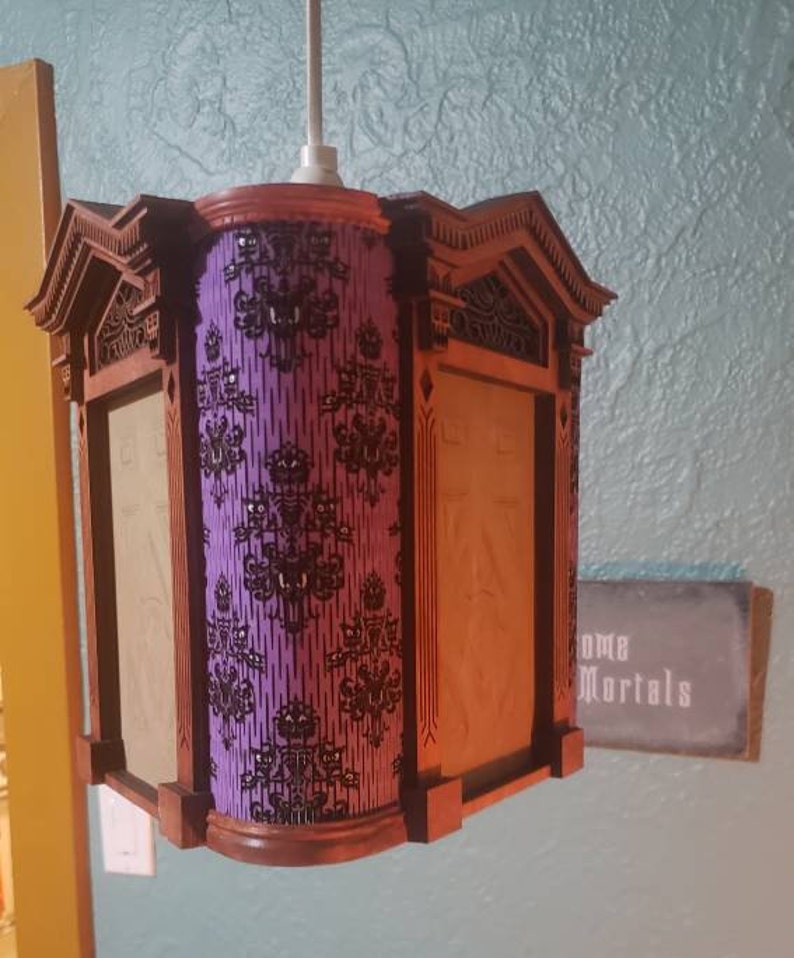 Haunted Mansion, Contemporary Art Hanging Lamp - Etsy