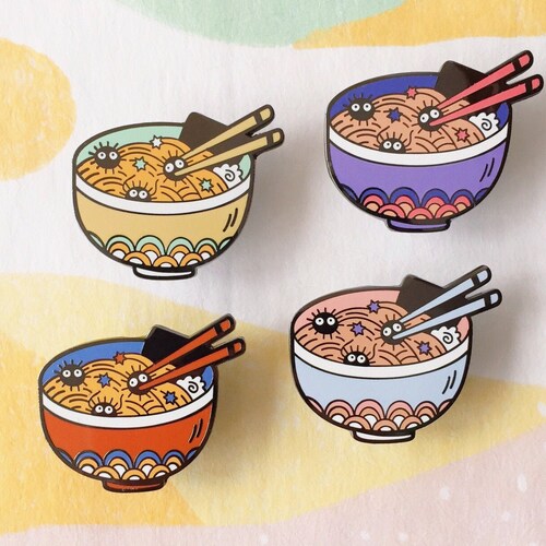 Last Chance Ramen Soot Sprites Enamel Pins | Etsy