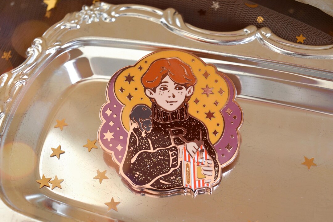 Mage With a Rat Enamel Pin • Gift for Book Lovers • 2” High - Etsy