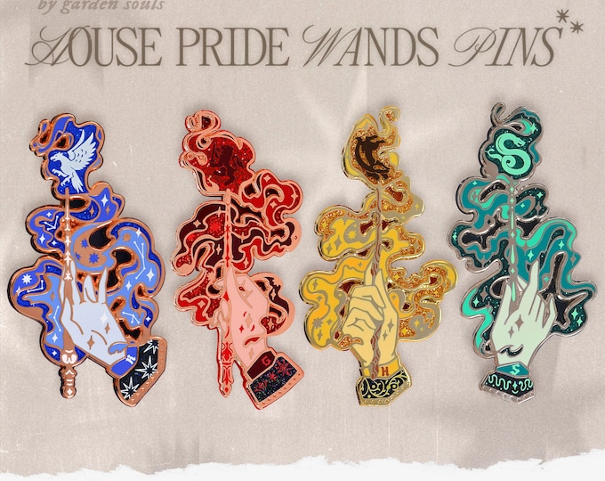 Enamel Pins Collection: House Pride Magic Wands - Etsy