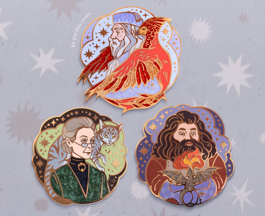 Mages With Pets Enamel Pins - Vol. 2 • Gifts for Book Lovers • 2.6 ...