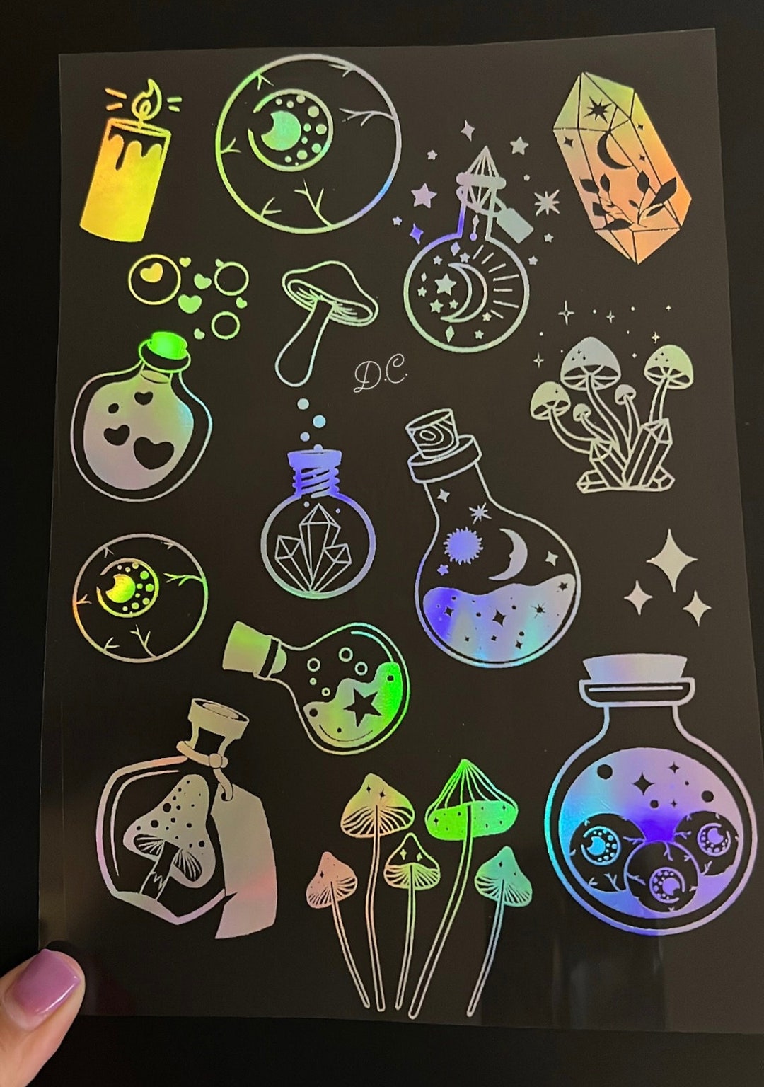 Magic Potions Foil Sheet, Foiled Images for Resin Inclusion and ...