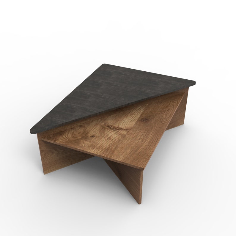 CNC Plywood Triangle Coffee Table Plans Furniture Plans - Etsy