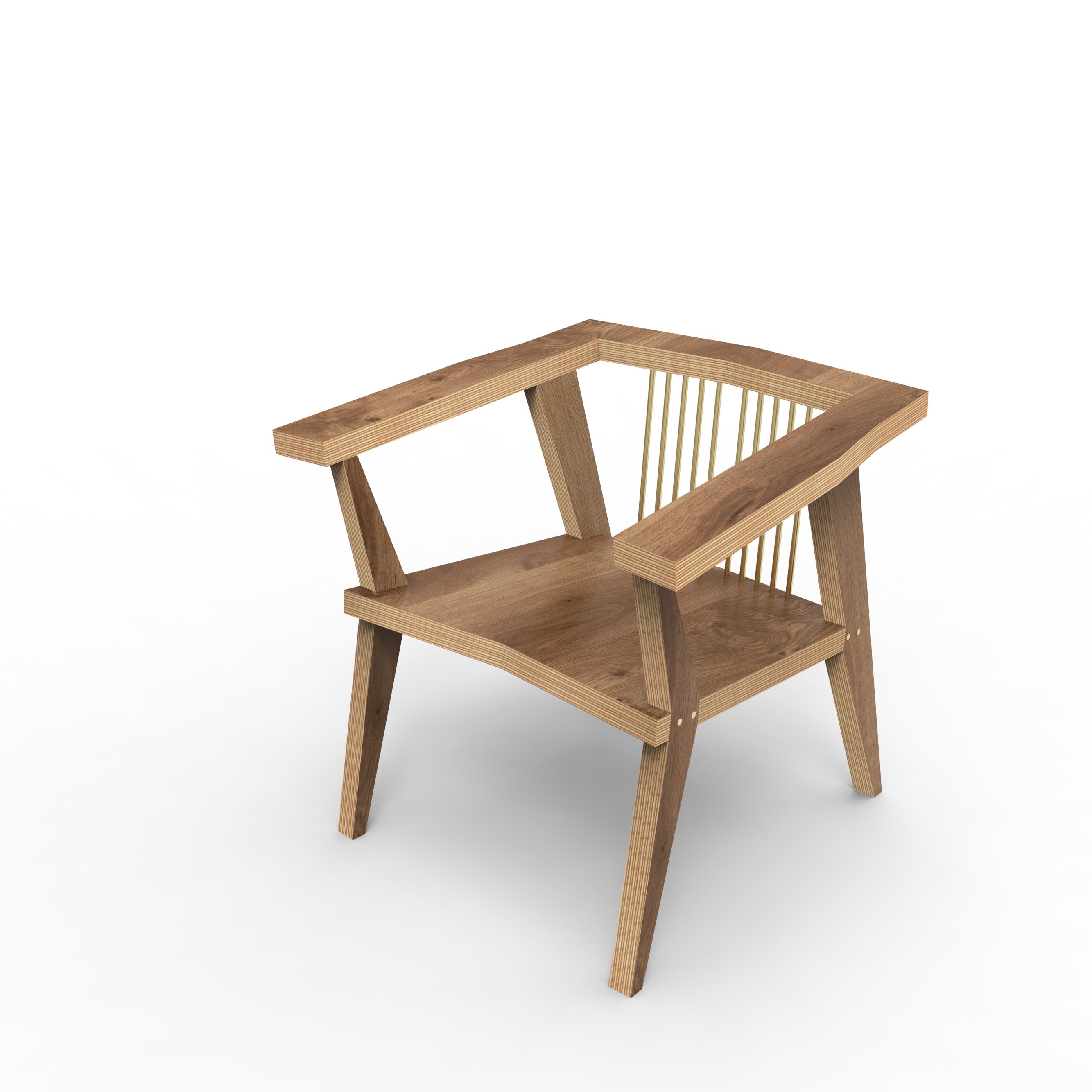 CNC Plywood Lounge Chair Plans - Modern Lounge Chair - Furniture Plans ...