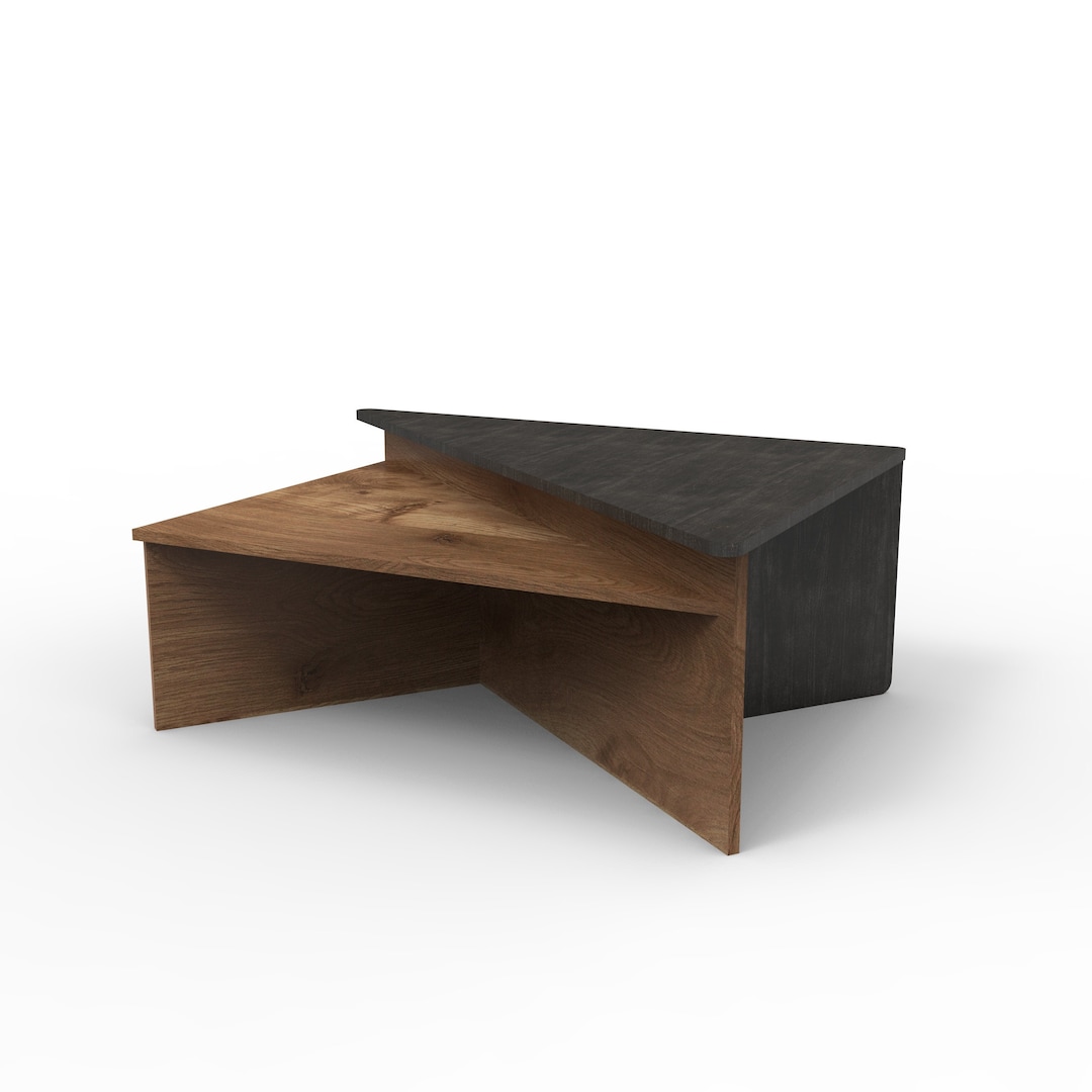 CNC Plywood Triangle Coffee Table Plans - Furniture Plans - Vector ...