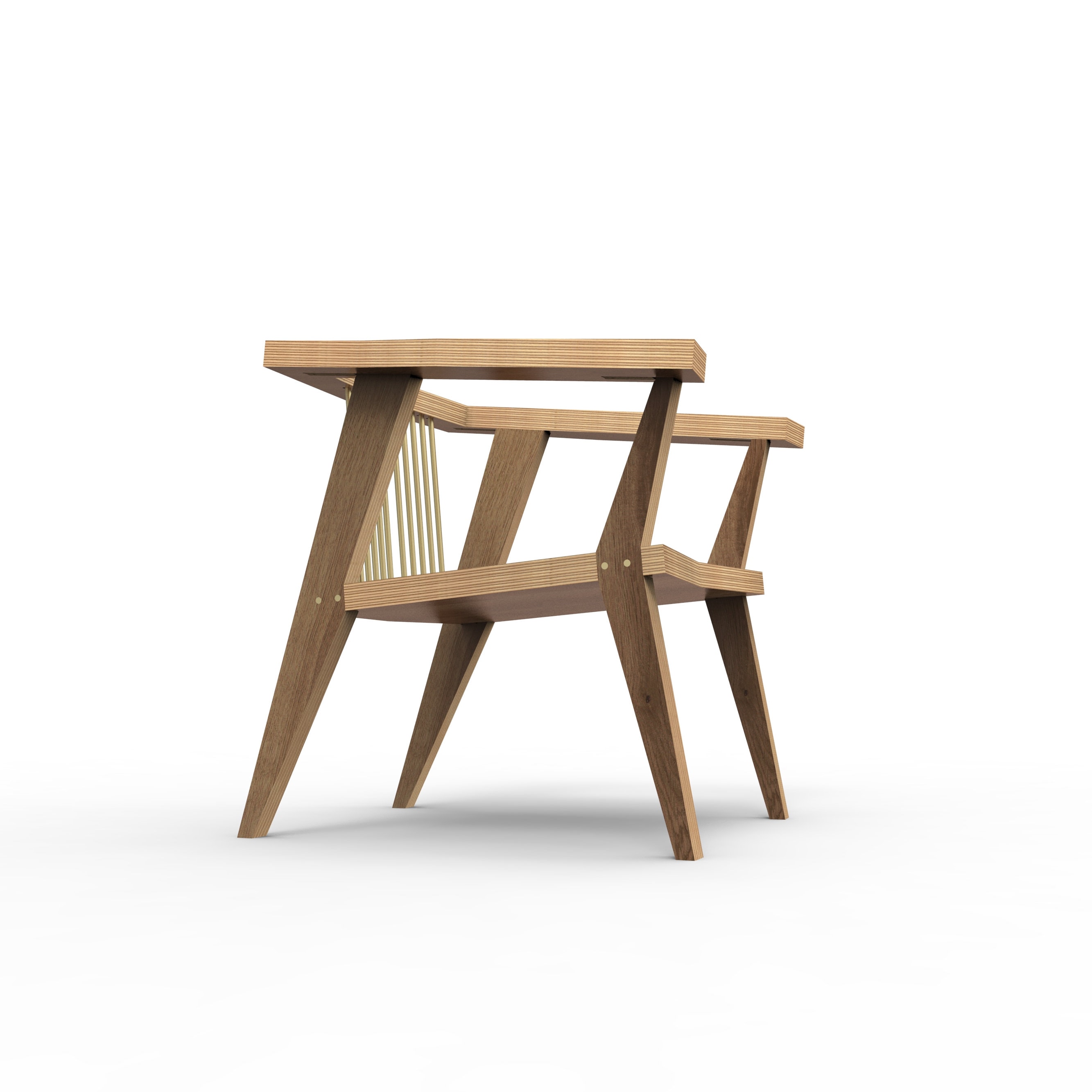 CNC Plywood Lounge Chair Plans - Modern Lounge Chair - Furniture Plans ...