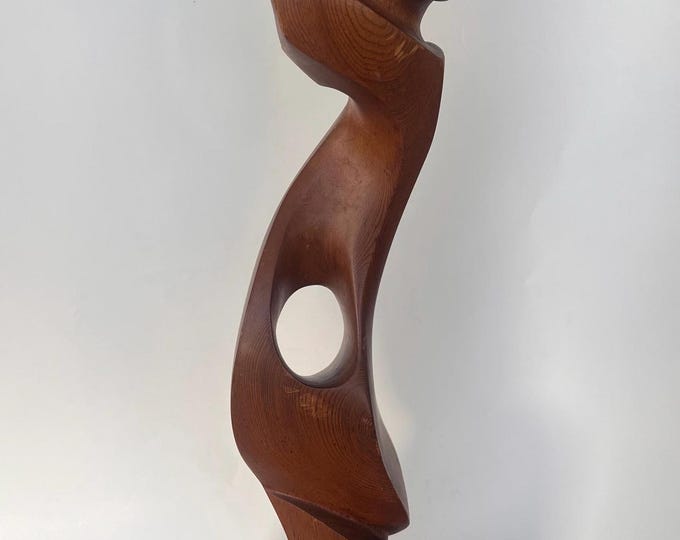 Organic Abstract MCM Wooden Sculpture - Etsy