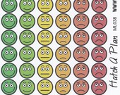 Pain Rating Planner Stickers Pain Faces Stickers Pain | Etsy