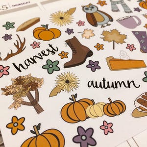 Fall Planner Stickers | Autumn Stickers | Pumpkin | Harvest Stickers ...
