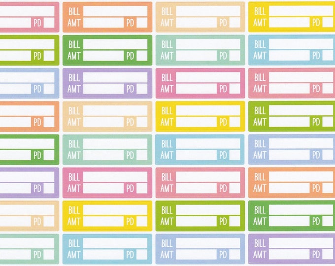 Bill Due Planner Stickers Pay Bills Word Stickers Erin Condren Life ...