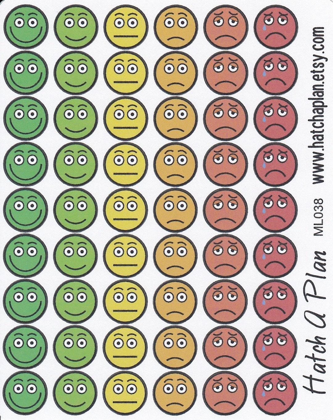 Pain Rating Planner Stickers | Pain Faces Stickers | Pain Level ...