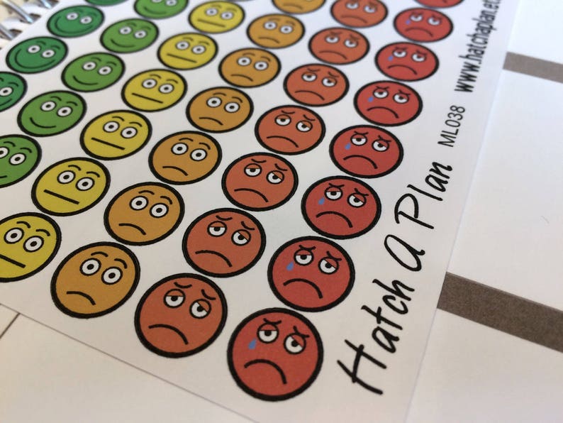 Pain Rating Planner Stickers Pain Faces Stickers Pain | Etsy