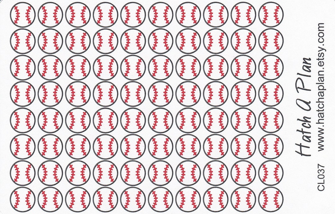 Baseball Planner Stickers | Softball Stickers | Use in Erin Condren ...