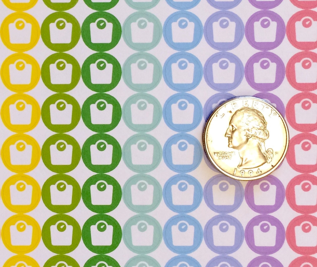 Scale Planner Stickers Weight Tracker Use in Erin Condren | Etsy