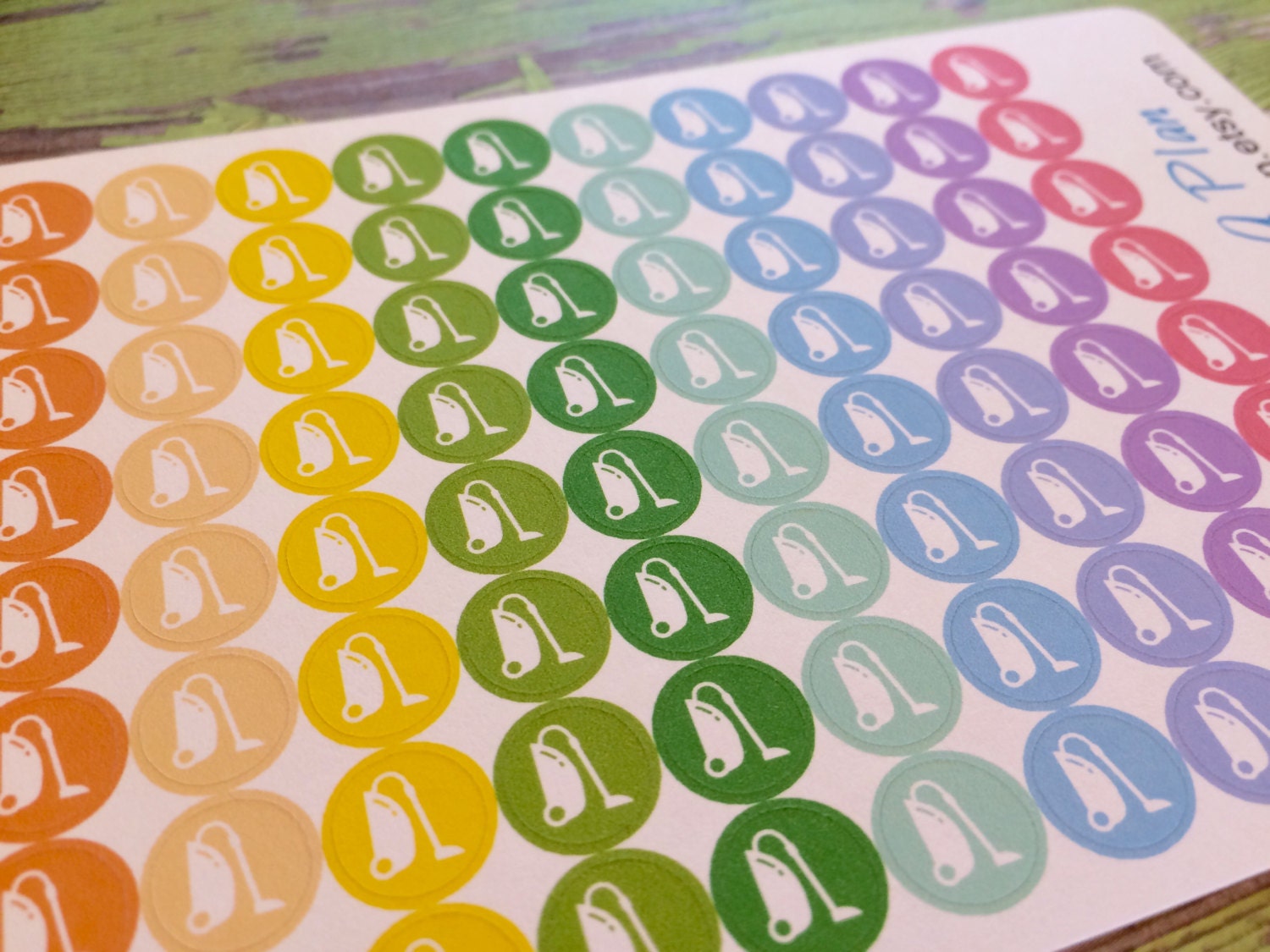 Vacuum Cleaner Planner Stickers | Cleaning Planner Stickers | Use in ...