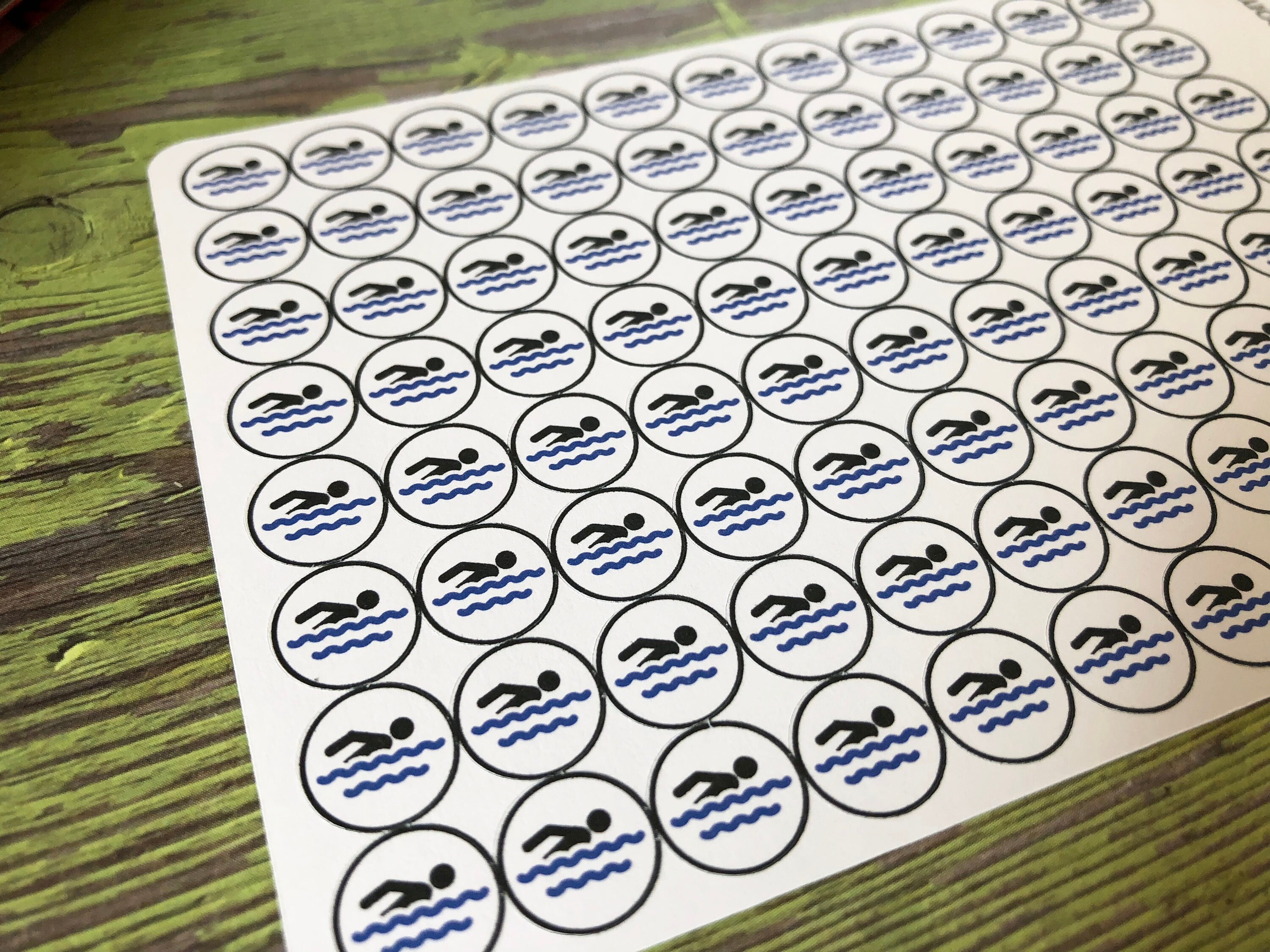 Swim Practice Planner Stickers | Swim Meet | Use in Erin Condren Life ...
