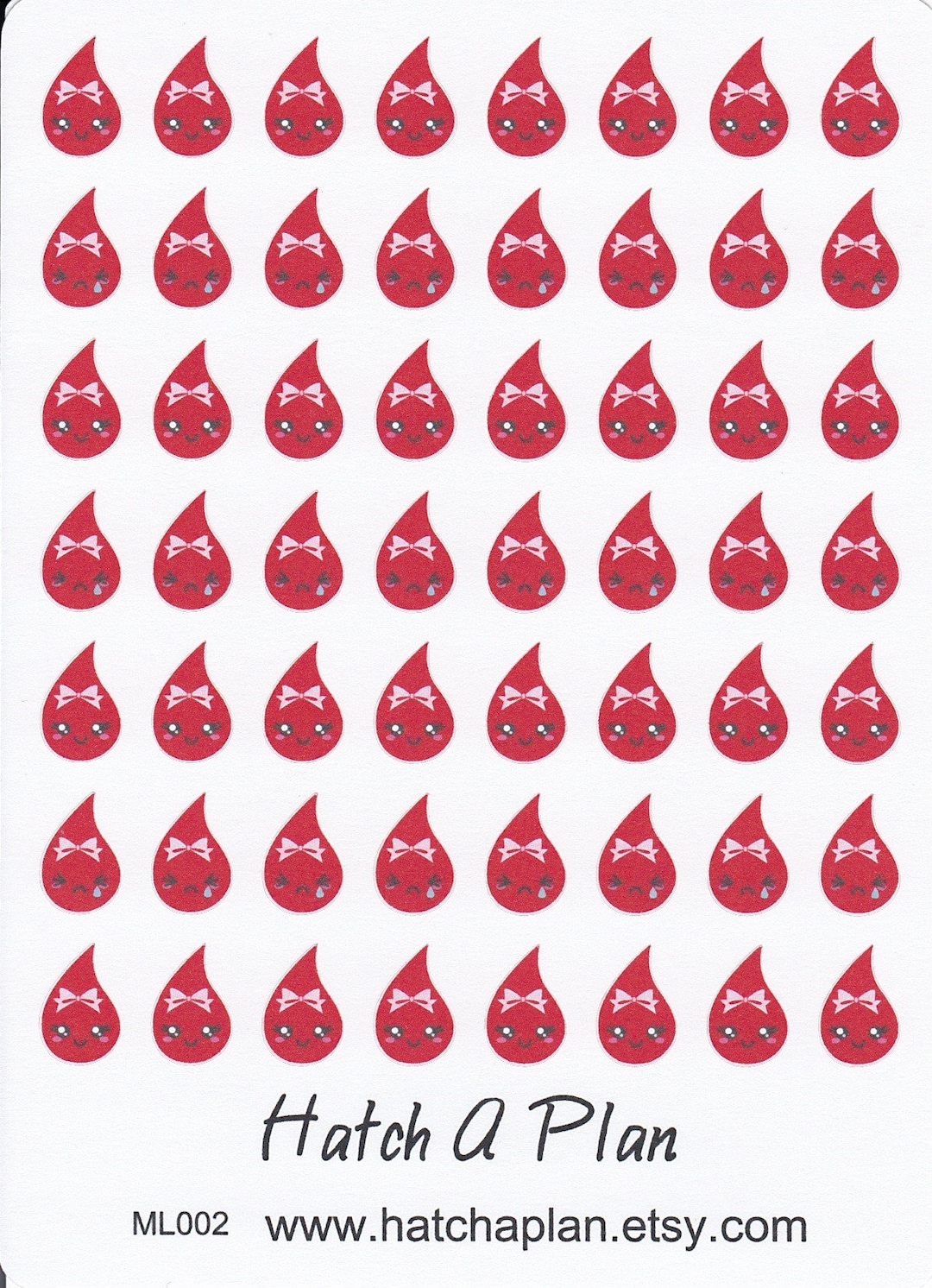 Kawaii Period Tracker Planner Stickers | Period Tracker Stickers ...