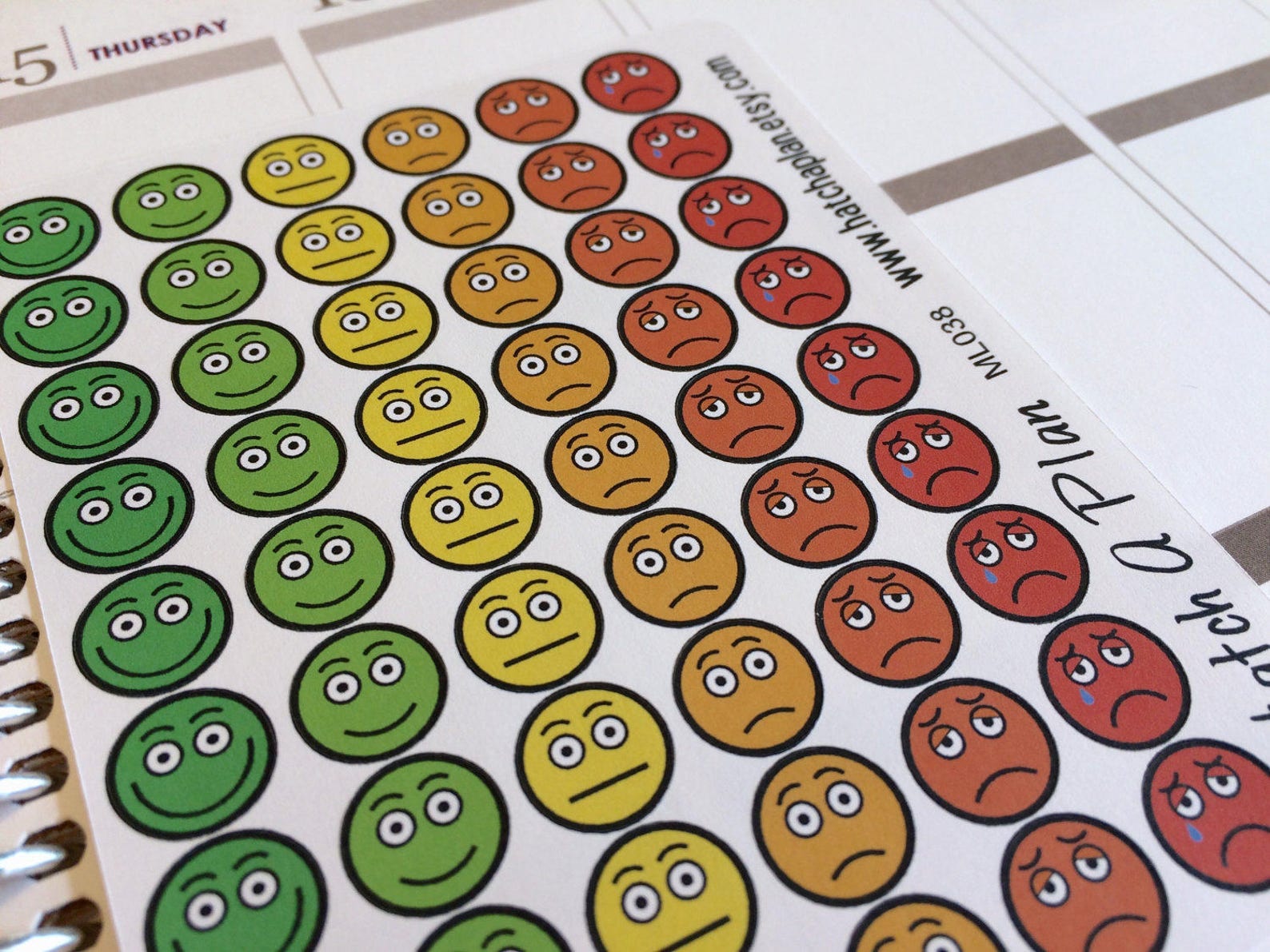 Pain Rating Planner Stickers Pain Faces Stickers Pain | Etsy