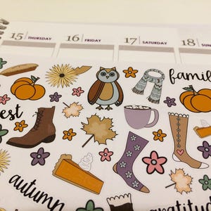Fall Planner Stickers | Autumn Stickers | Pumpkin | Harvest Stickers ...