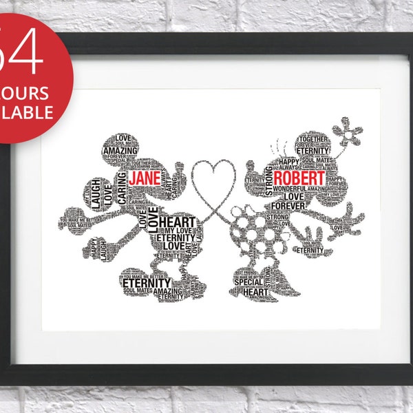 Mickey Mouse Word Art - Etsy
