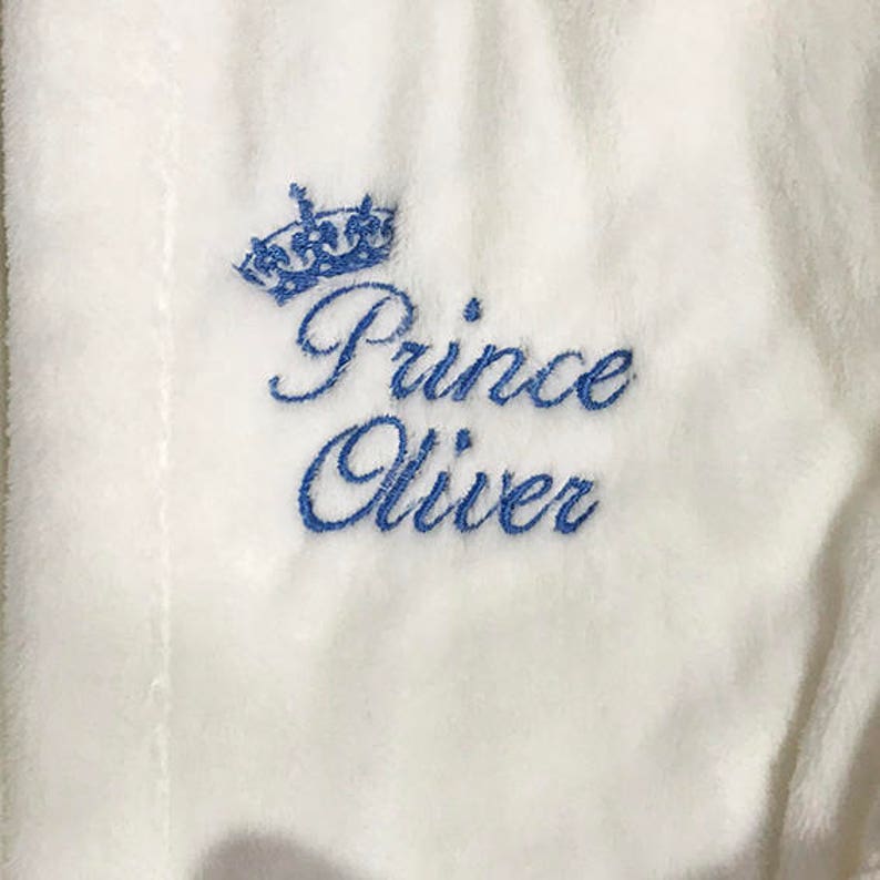 Personalised Embroidered Baby Robe Dressing Gown Towel Hat | Etsy