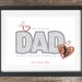 Daddy / Dad Present Personalised Photo Print Custom Fathers - Etsy