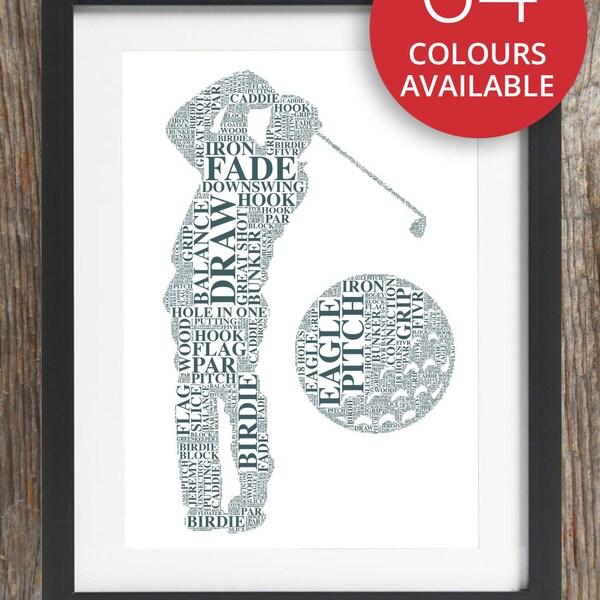 Golf Word Art - Etsy