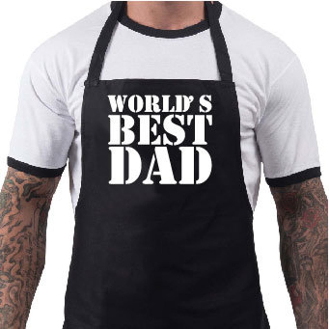 World's Best Dad Apron Grandad Dad Step Dad Daddy Gift Present Funny ...
