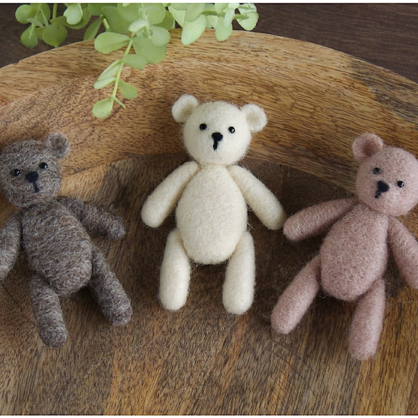 Felt Teddy Bear - Etsy