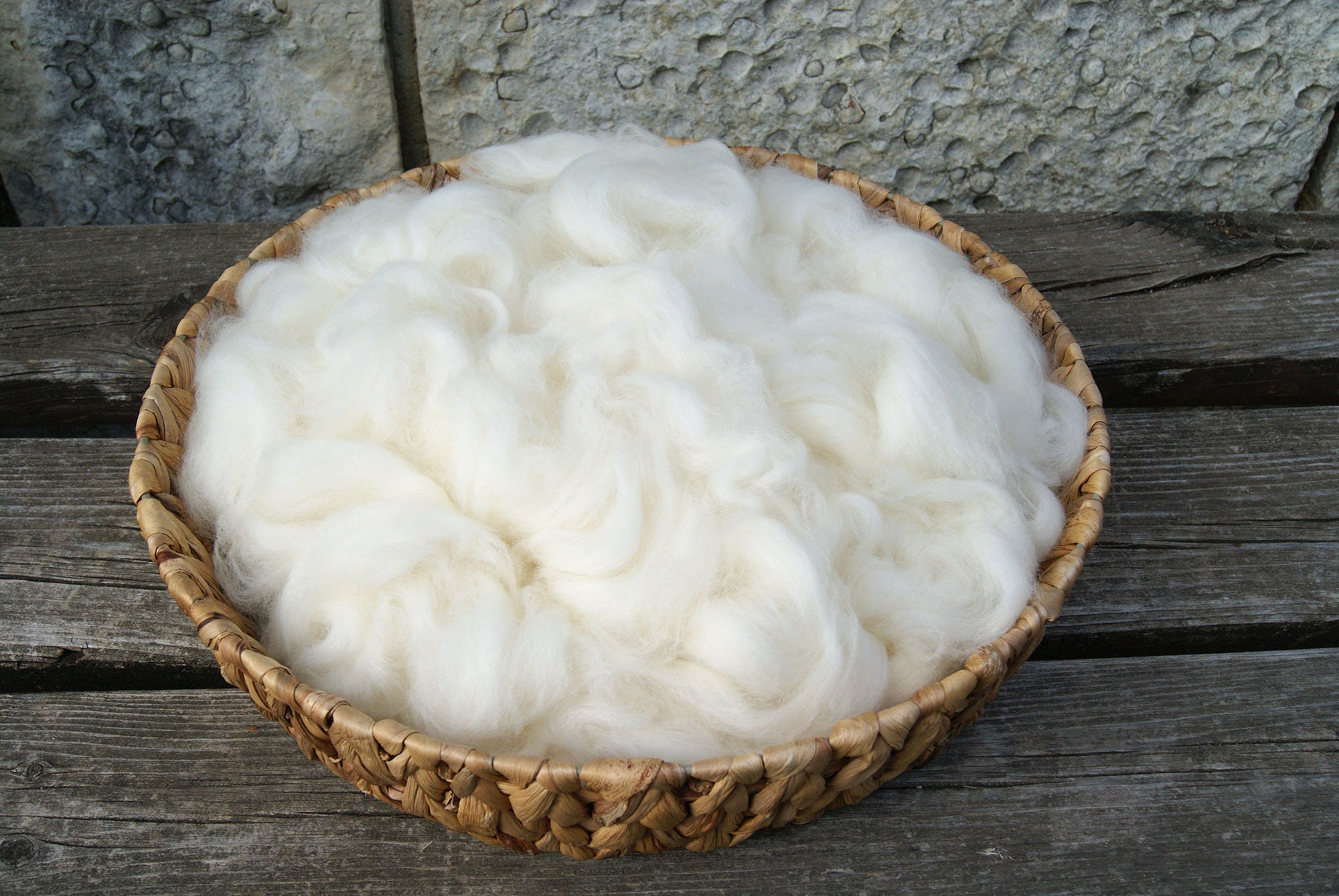 Pelusa de lana pelusa de recién nacido de nieve relleno de | Etsy