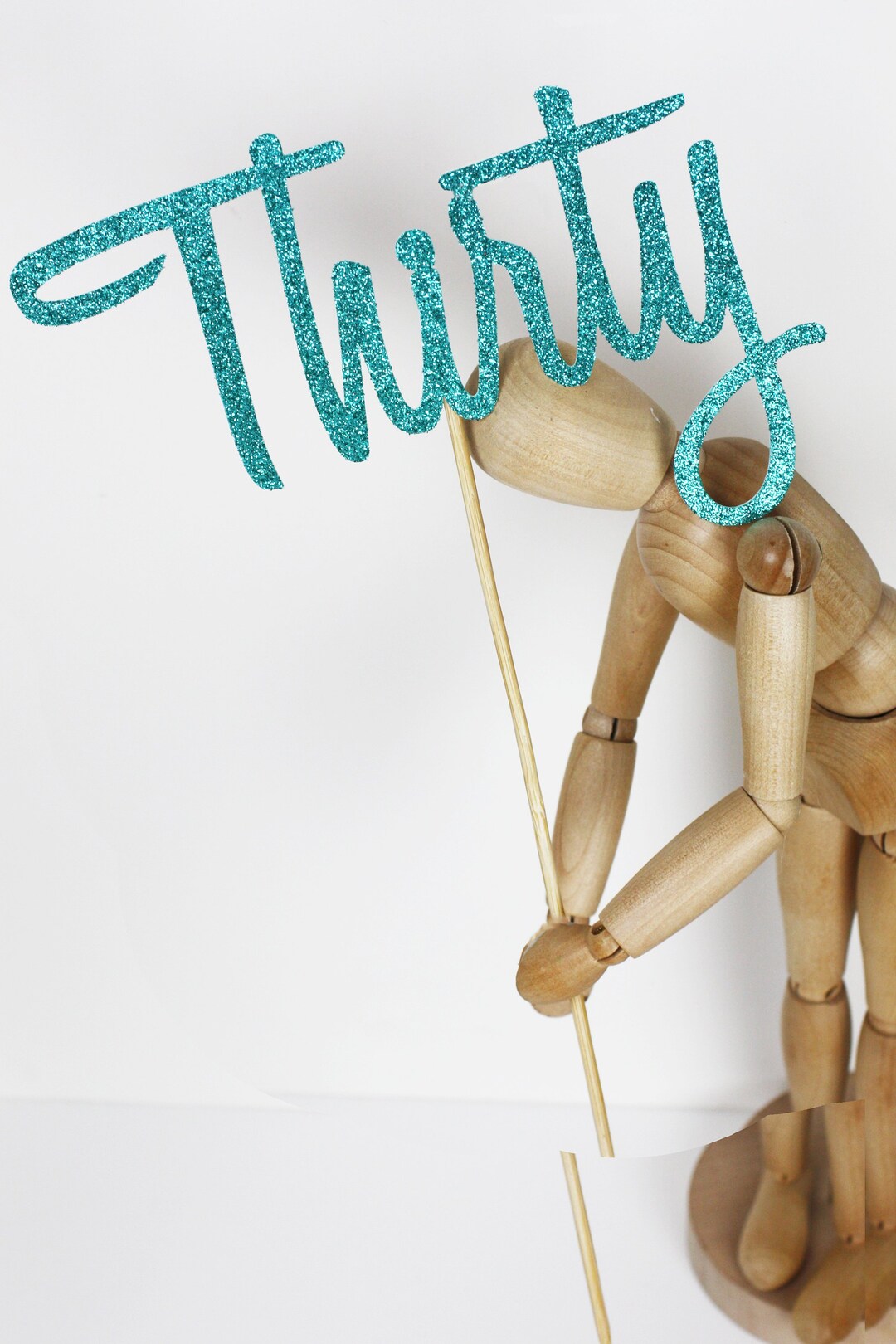 30th Birthday Cake Thirty Topper Fancy Cake Fun Cursive - Etsy