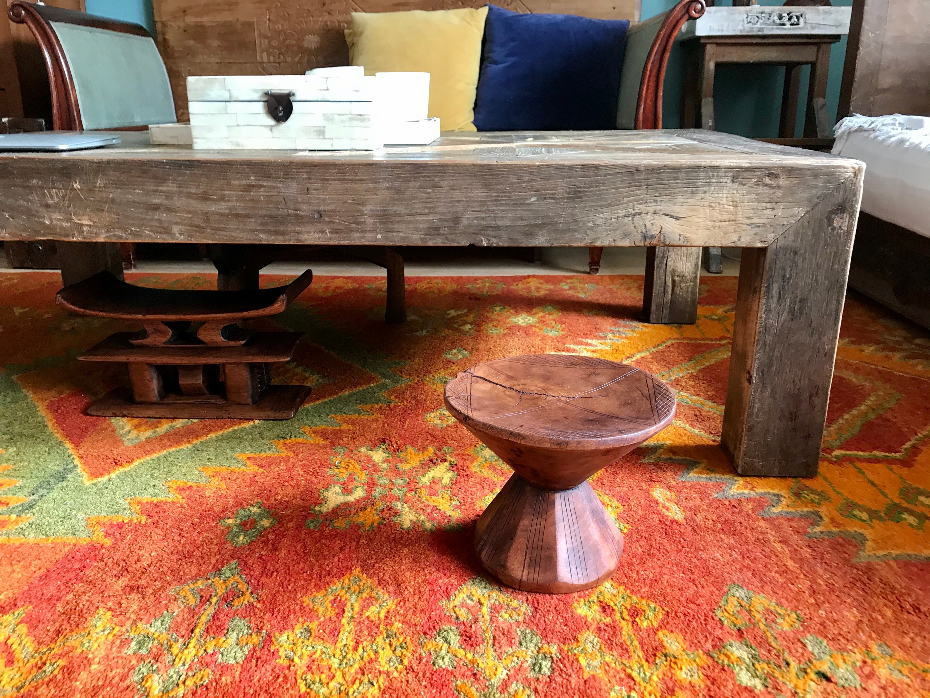 Wooden stool from Kuba tribe (DRC) - Tabouret en Bois, ethnie Kuba (RDC ...