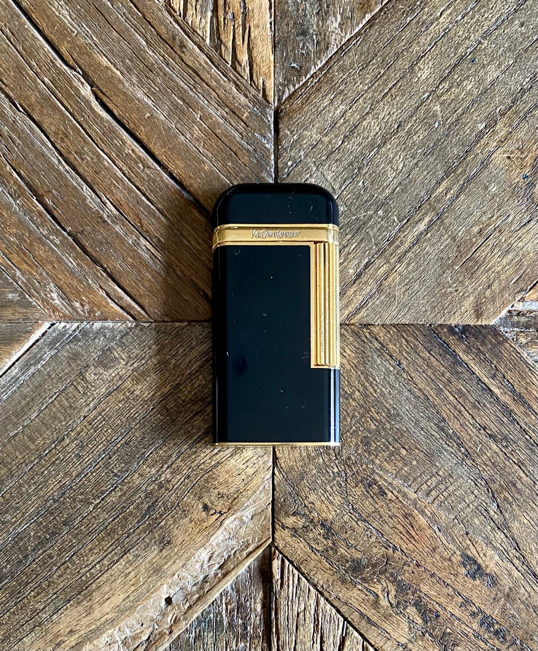 Yves-saint-laurent Lighter, Black Laquer, "eva" Initials - Vintage - Etsy