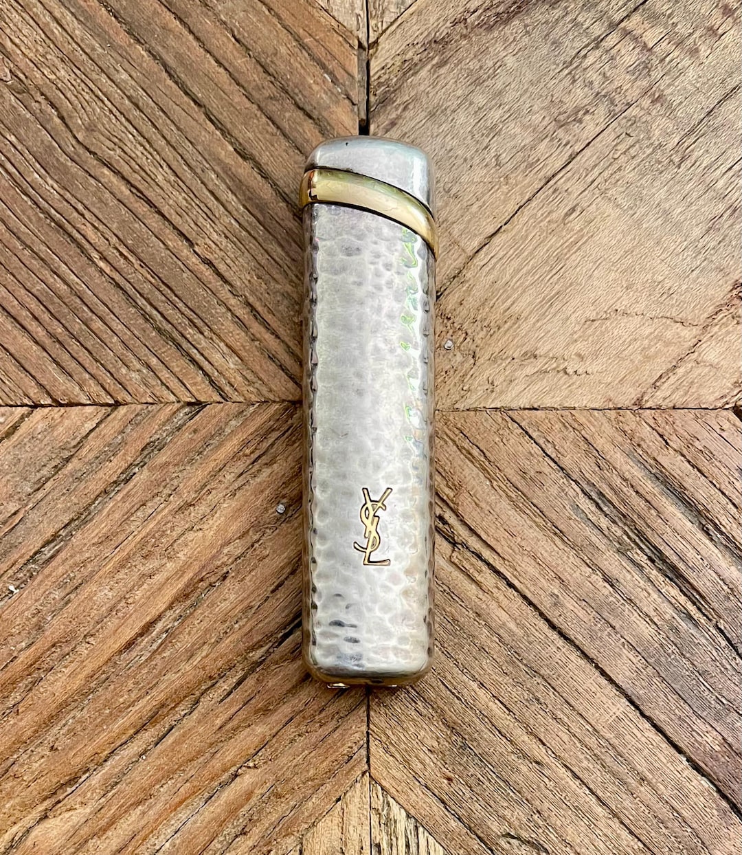 Yves-saint-laurent Lighter - Hammered Design - Silver-plated - Vintage ...